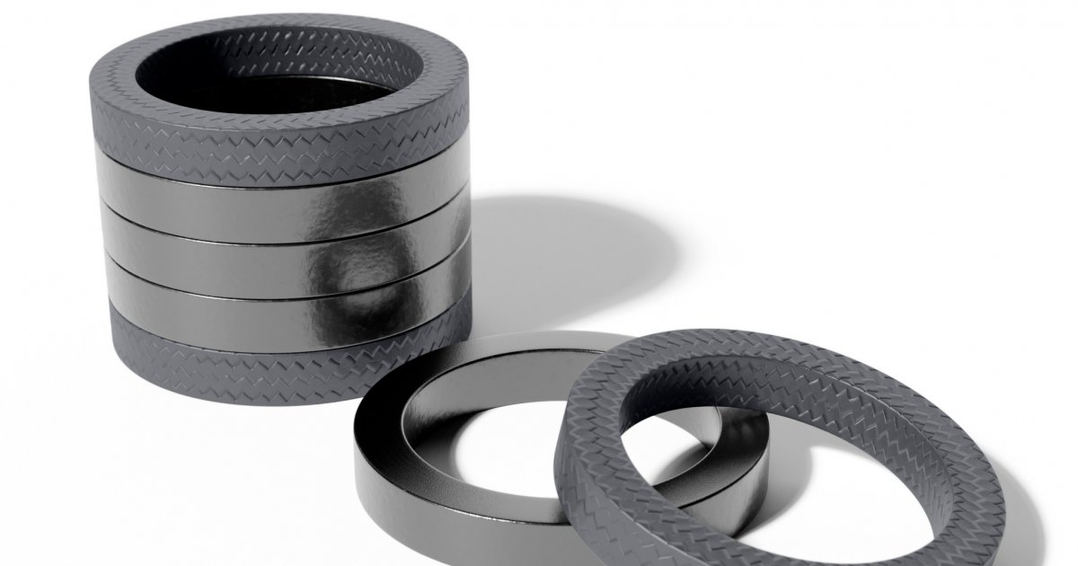 Flexible graphite rings PLANIGRAPH V48EGR8800 | Carrara